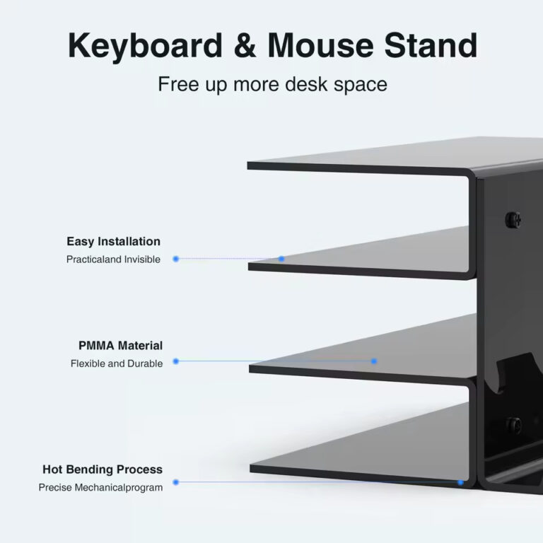 Acrylic Keyboard Plate Display Stand – 3-Tier Ergonomic Storage for ...